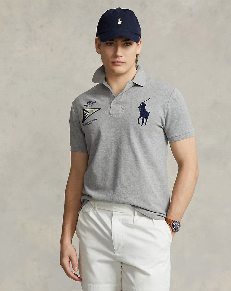 RL - Men's Original Cotton Mesh Polo Shirt - Gray – Just Brands pk